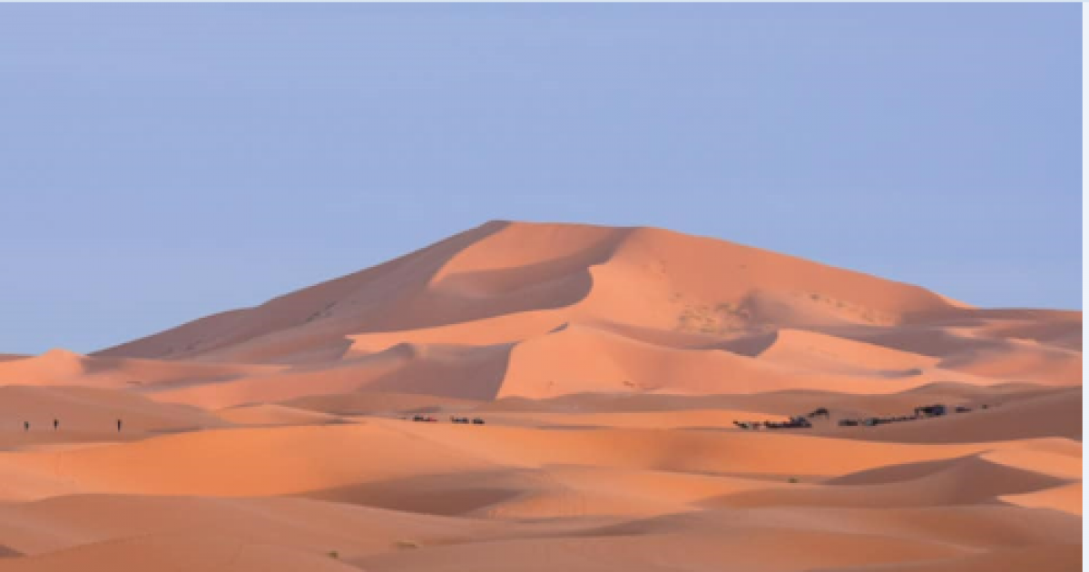 Erg Chebbi sand dunes, Merzouga desert in Morocco - Touring In Morocco